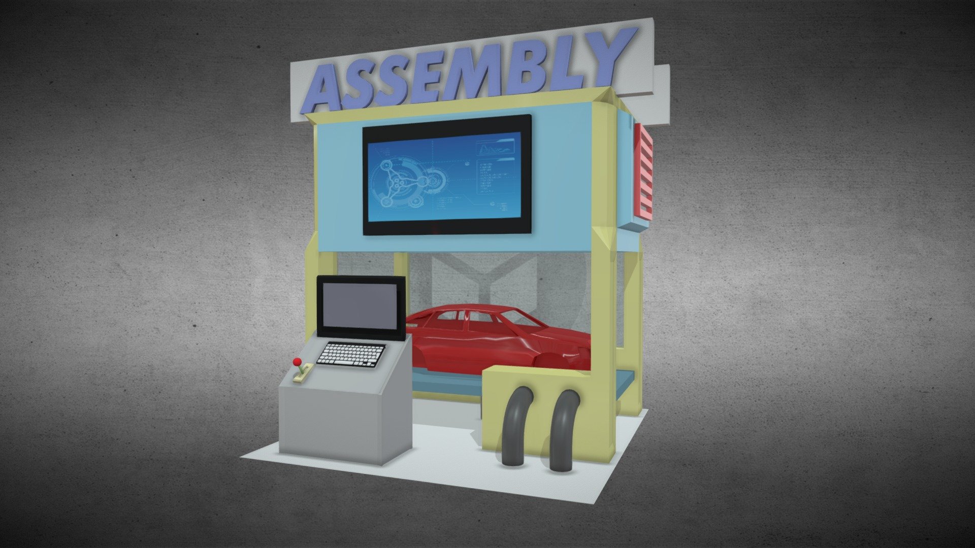 Assebmbly Station - 3D model by Ilmanna (@BladeSky20) [e7965a4] - Sketchfab