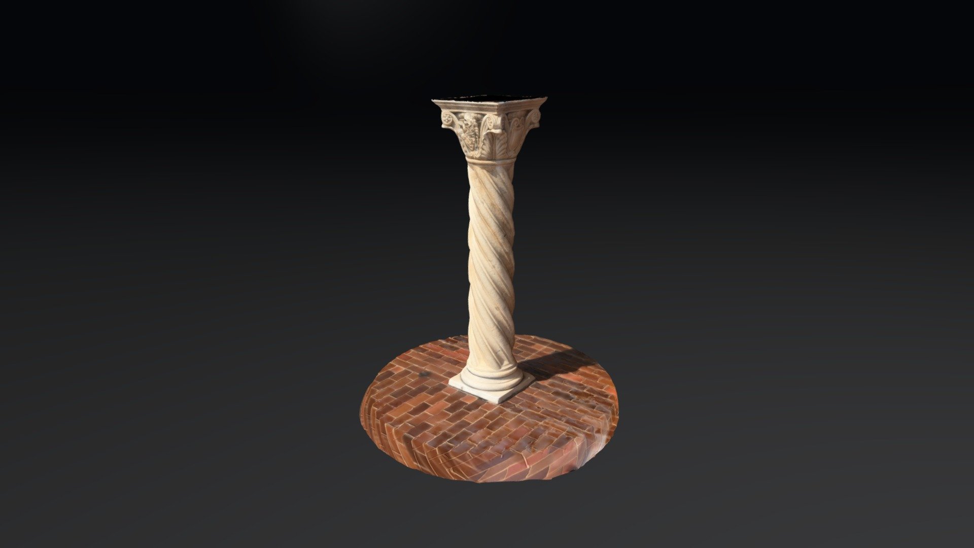 Solomonic column at MoMA Dubrovnik - 3D model by charlescattelkillick ...
