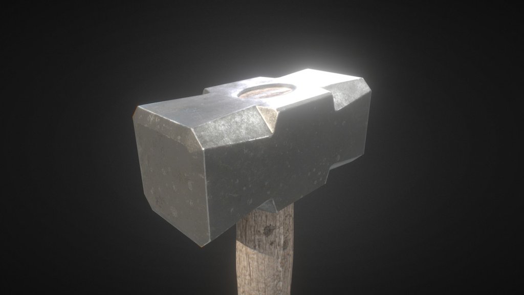 blacksmithhammer | Schmiedehammer | Game - Download Free 3D model by ...