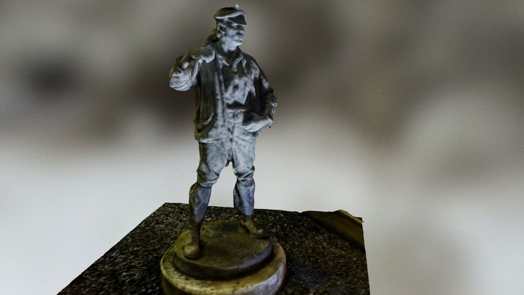 'Railway Navvy' by Anthony Stones - 3D model by public-art.uk [e798c8d ...