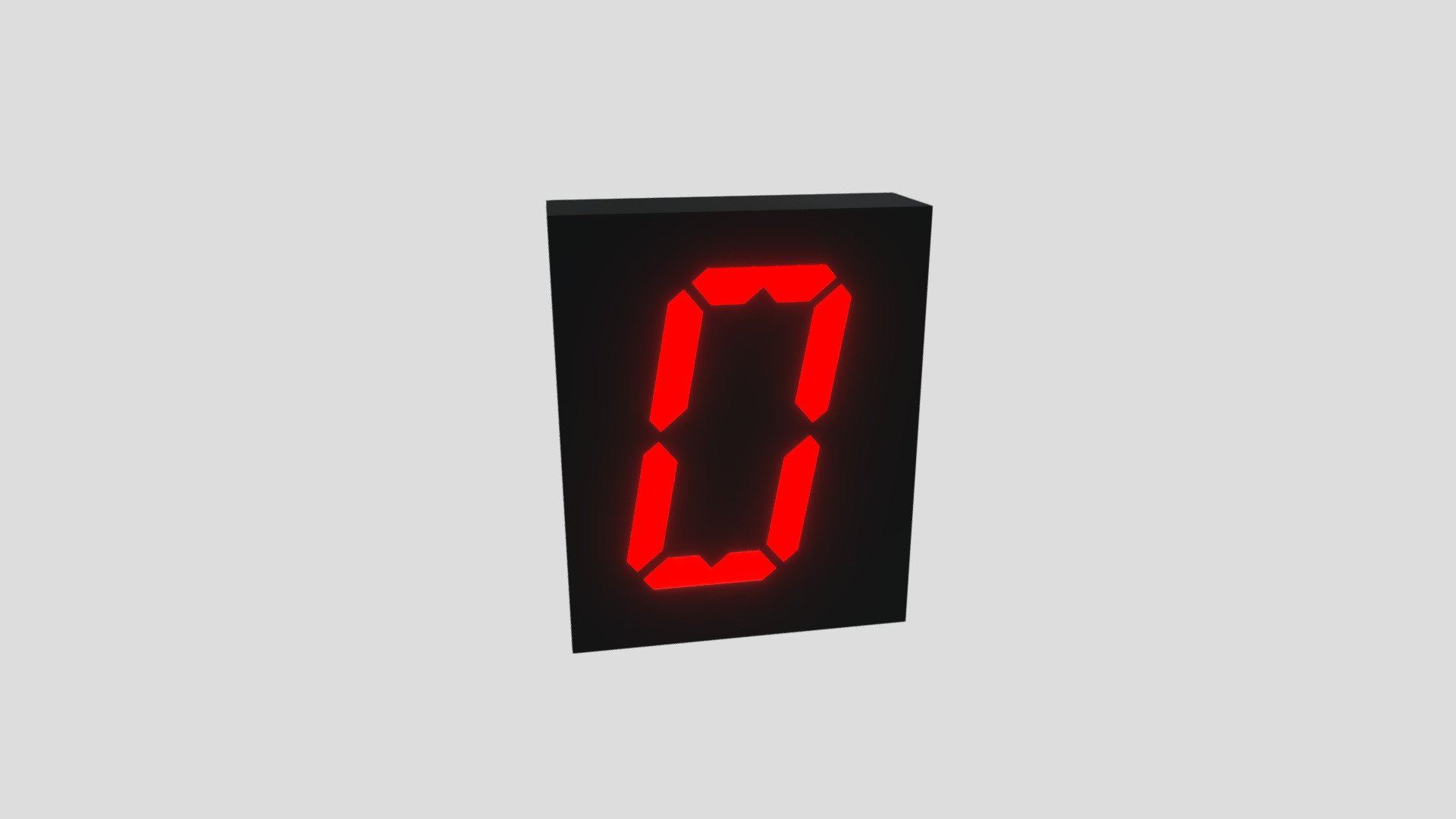 7 SEGMENT DISPLAY - Download Free 3D model by jvin [e7993ab] - Sketchfab