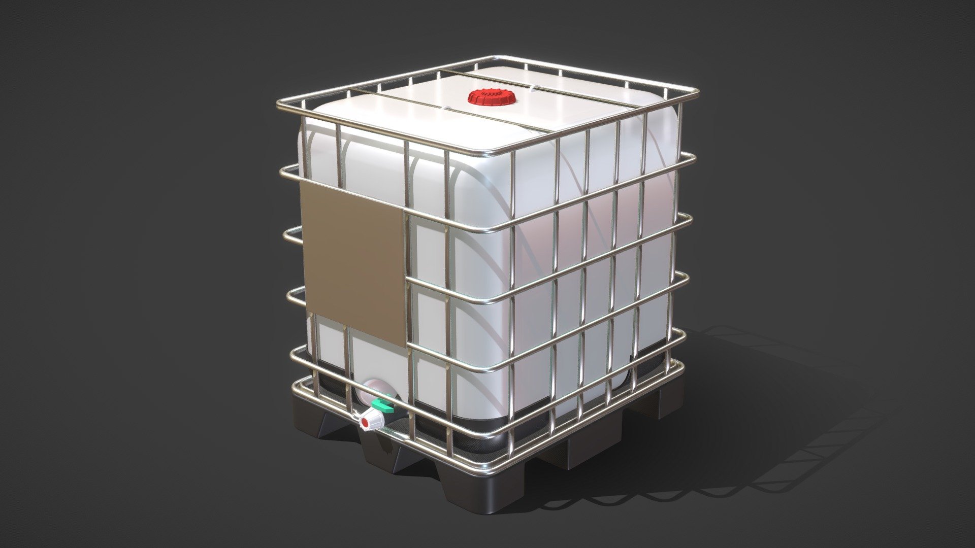 1000 Liter IBC Container (High-Poly) - Buy Royalty Free 3D model by VIS-All-3D (@VIS-All ...