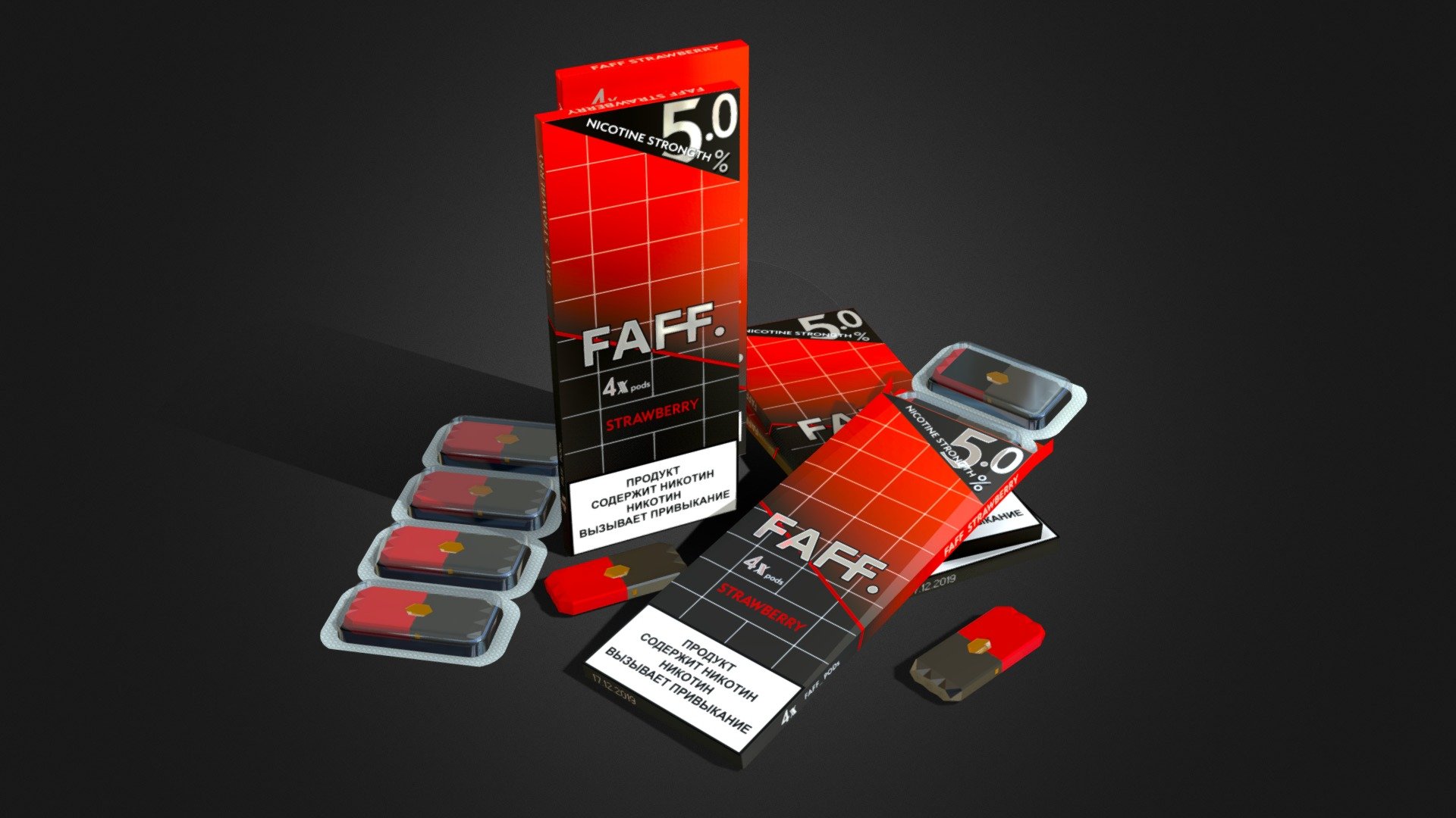 PODS FAFF STRAWBERRY - 3D model by SNUS.TCHK [e79a1c7] - Sketchfab