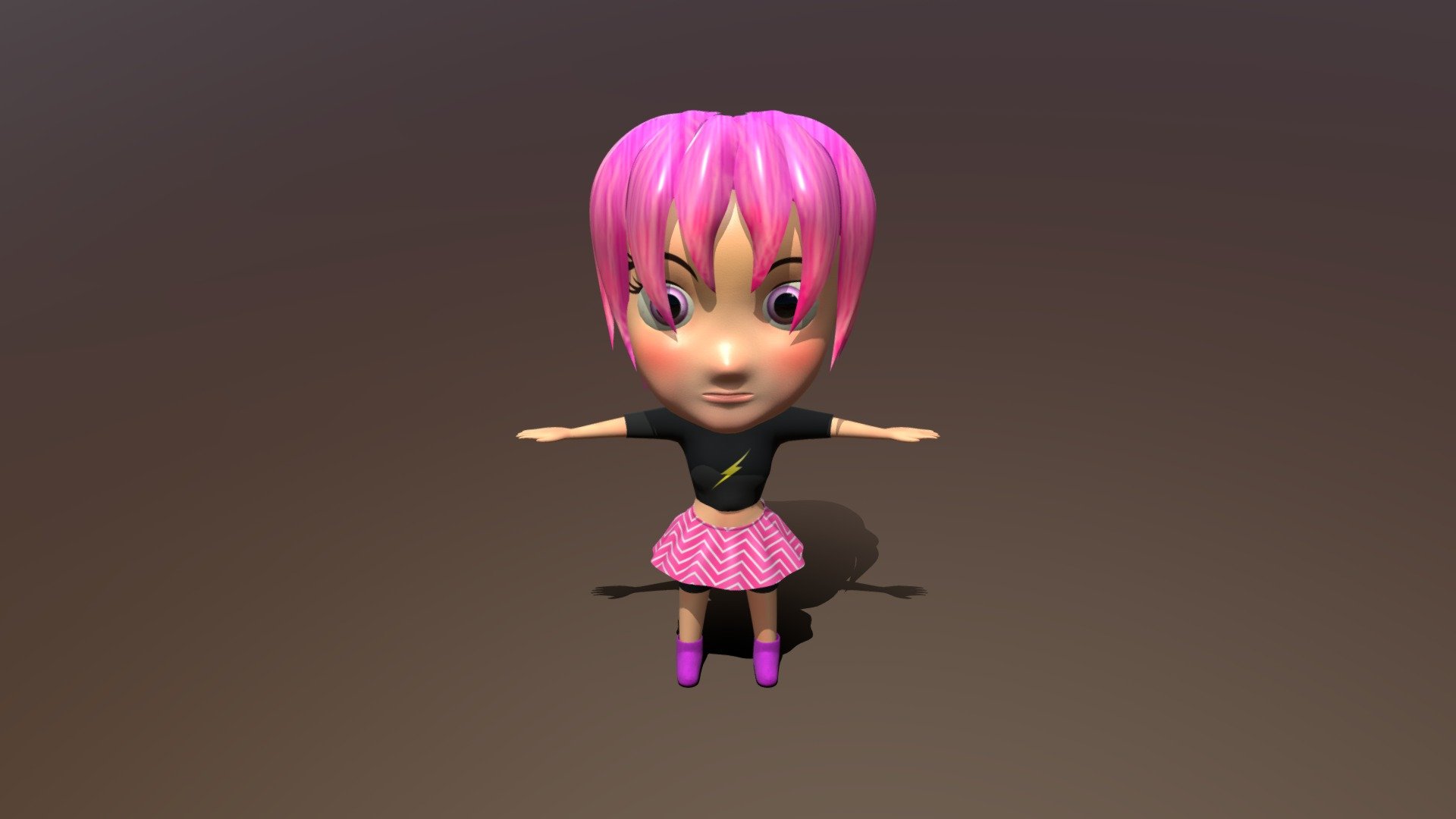 chibi character (low poly) - 3D model by arjun.happy1997 [e79b152 ...