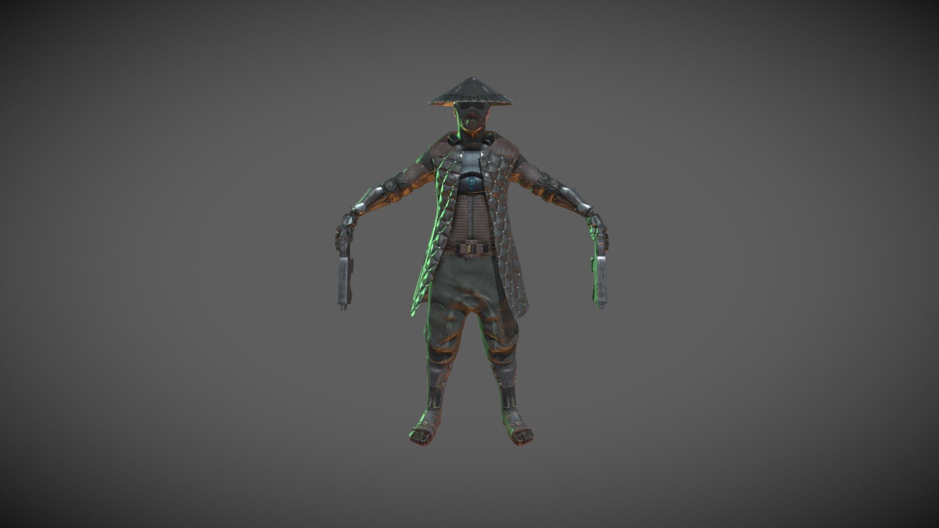 Cyber Samurai 2 - 3D model by puzanovanton2015 [e79ca2e] - Sketchfab