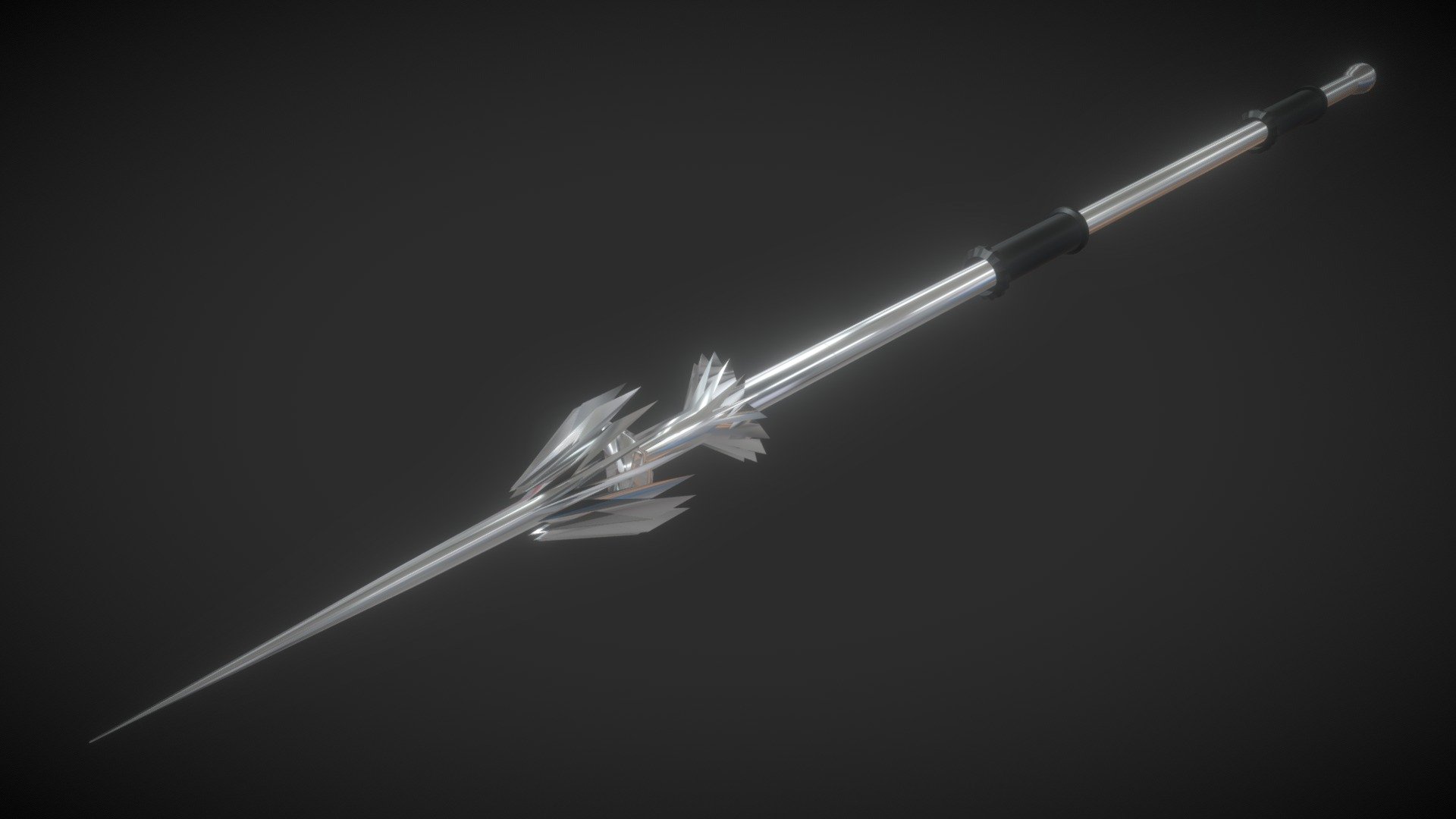 Silver Chromed Spear 3d Model By Moises17 E79ebaa Sketchfab