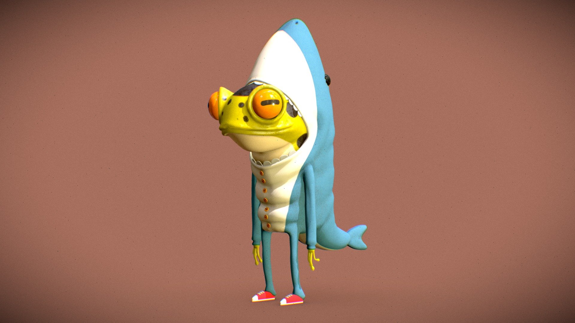 Frog Shark - 3D model by Mactatus [e79ebeb] - Sketchfab