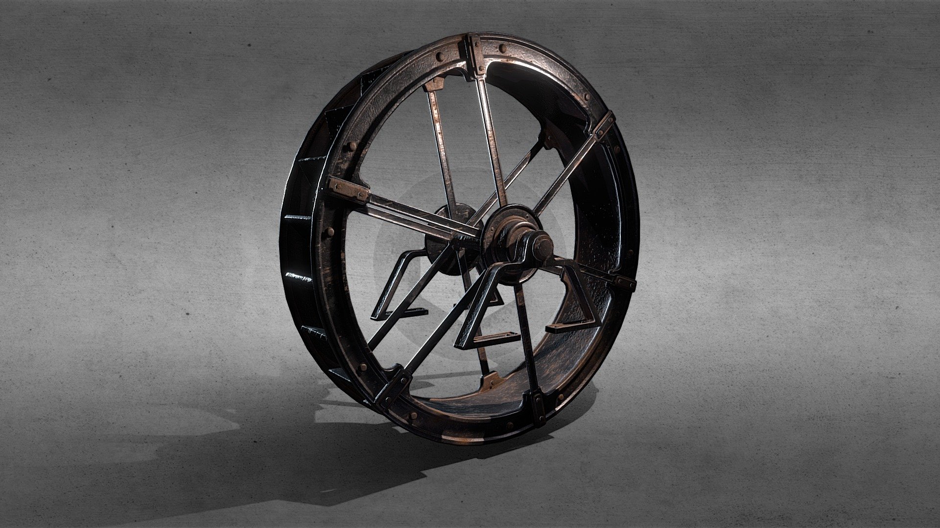 Water Wheel - Game Ready, Rigged - Buy Royalty Free 3D model by ...