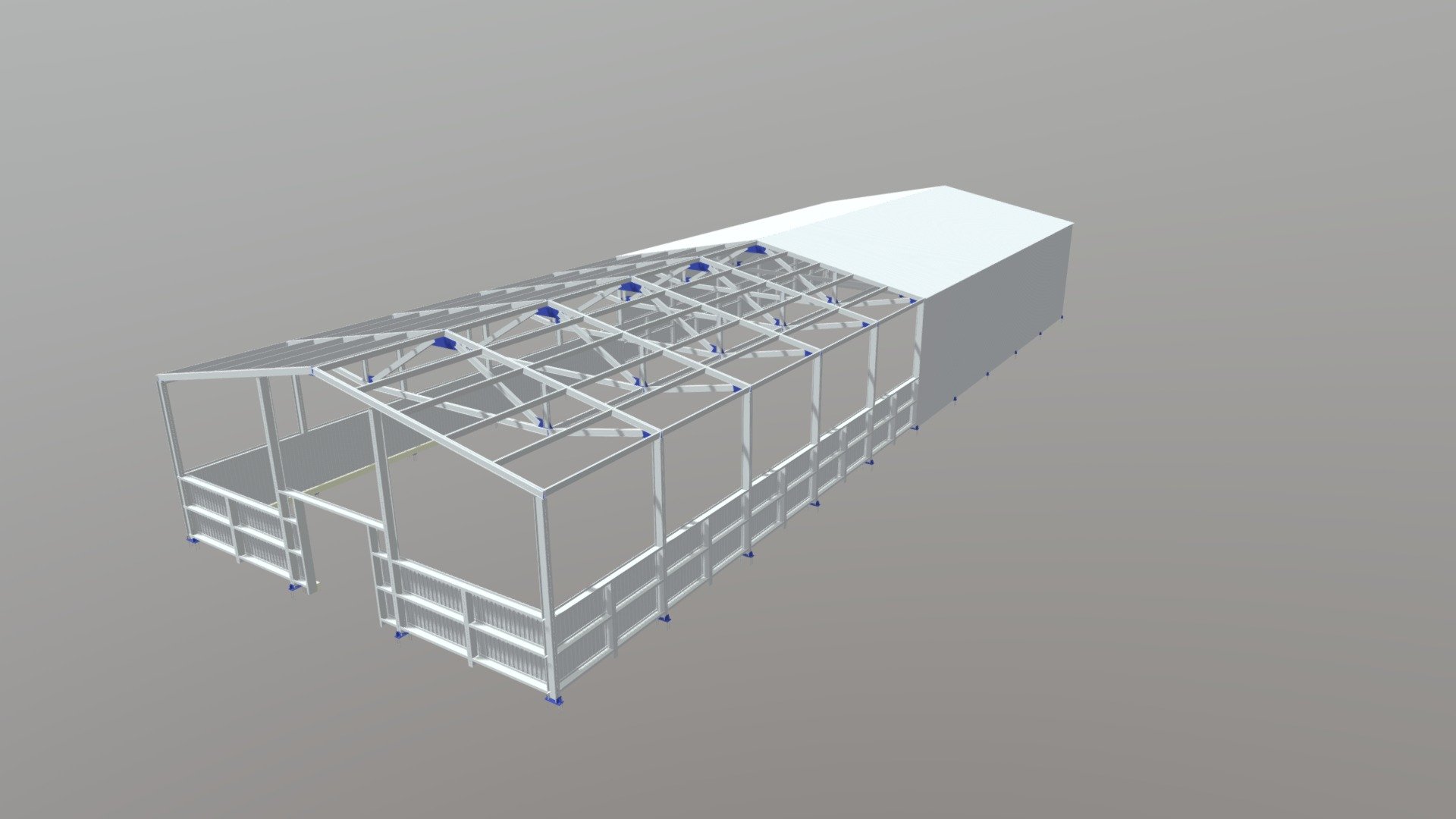Зернохранилище - 3D model by Steel-buildings [e7a1702] - Sketchfab