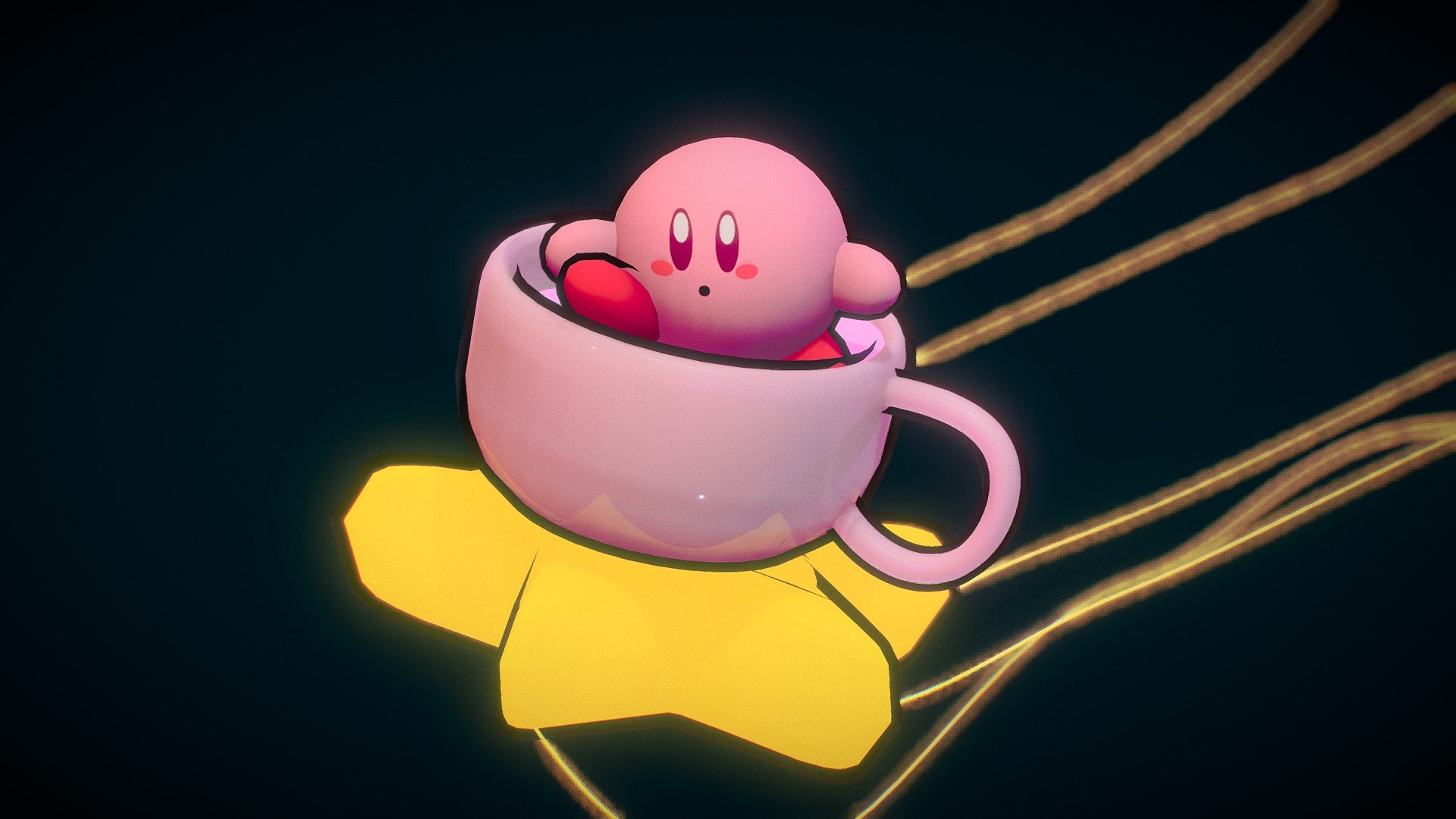 Kirby Coffee - Download Free 3D model by magicwendric [e7a1ccd] - Sketchfab