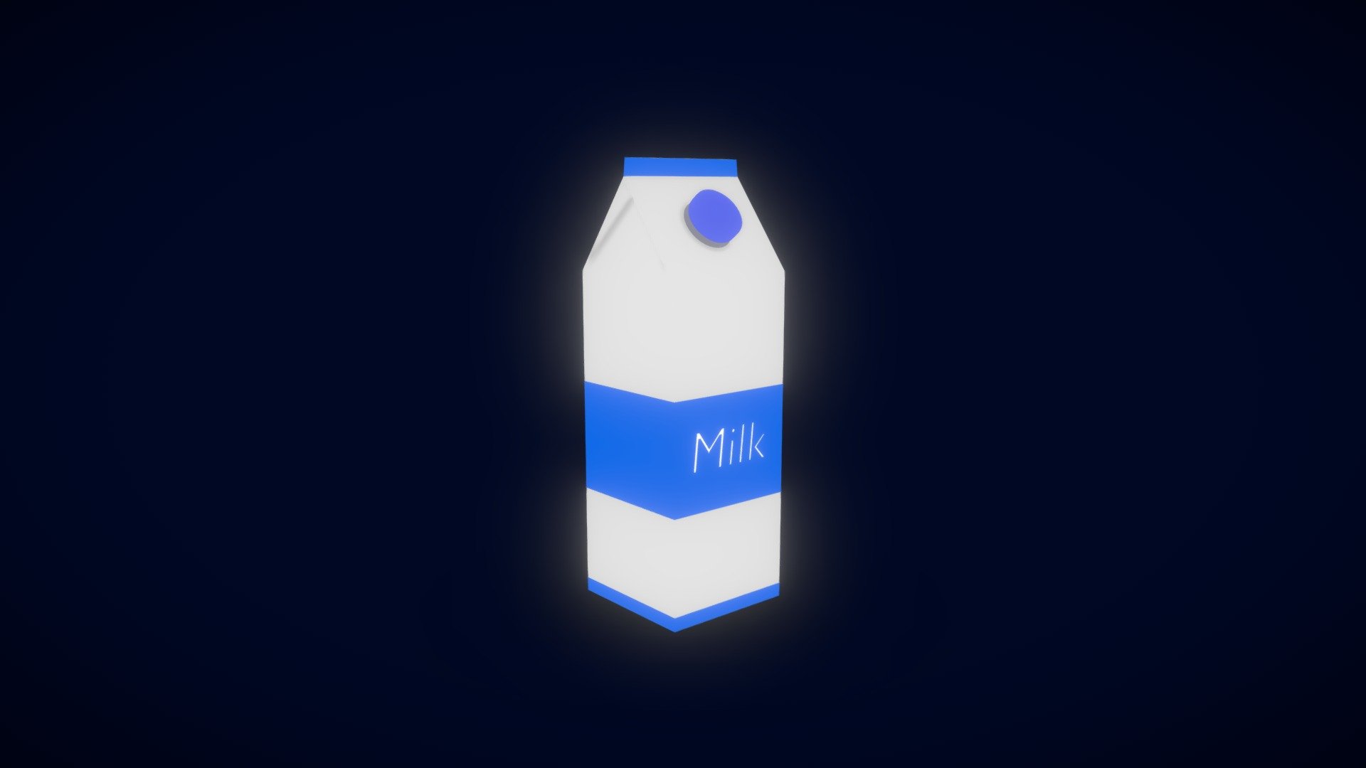 LowPoly Painted Milk Carton - Realistic,Low Poly - Download Free 3D ...