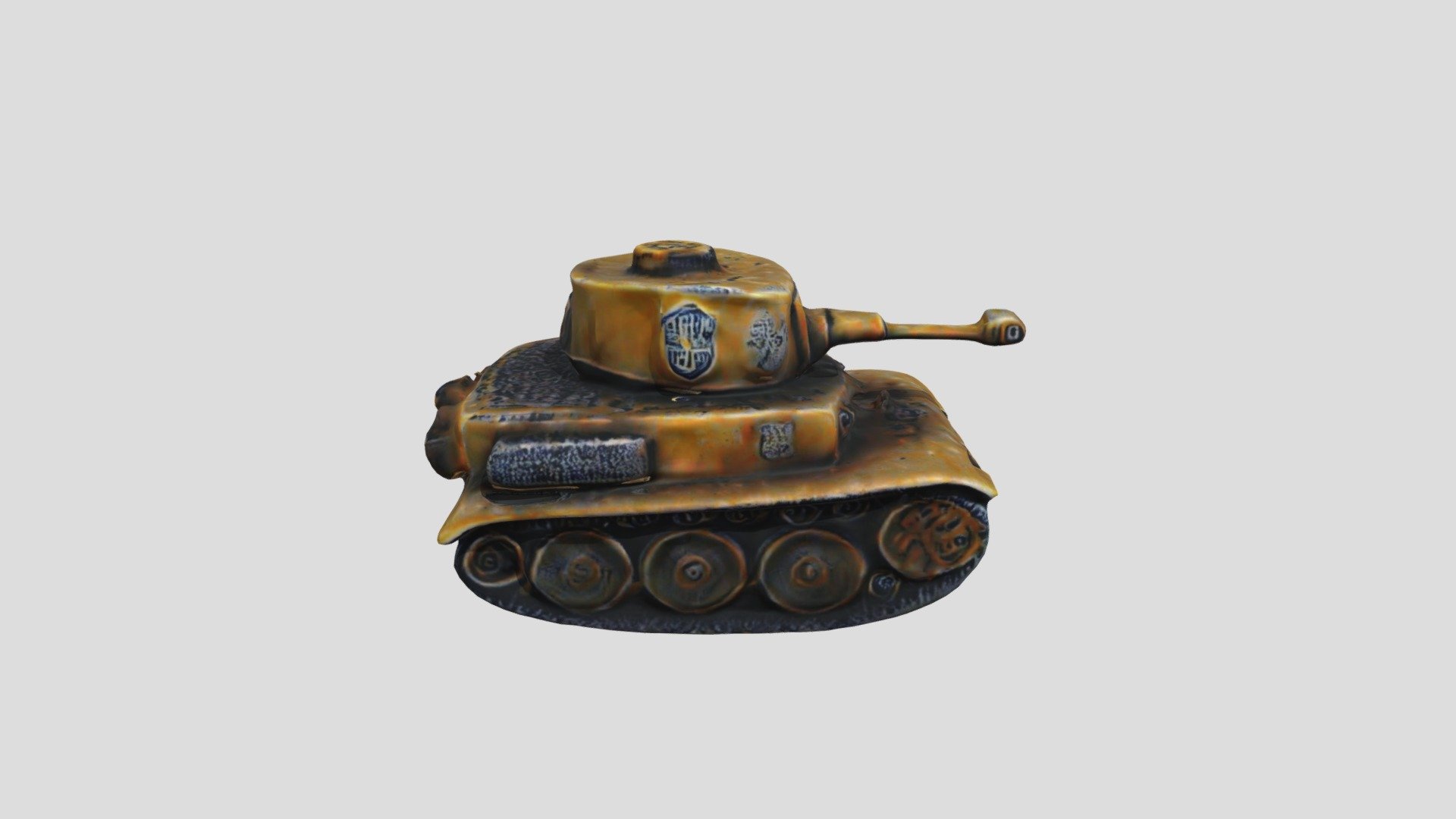 Stylized Tiger Tank 3D Model - WWII Inspired Art - Download Free 3D ...