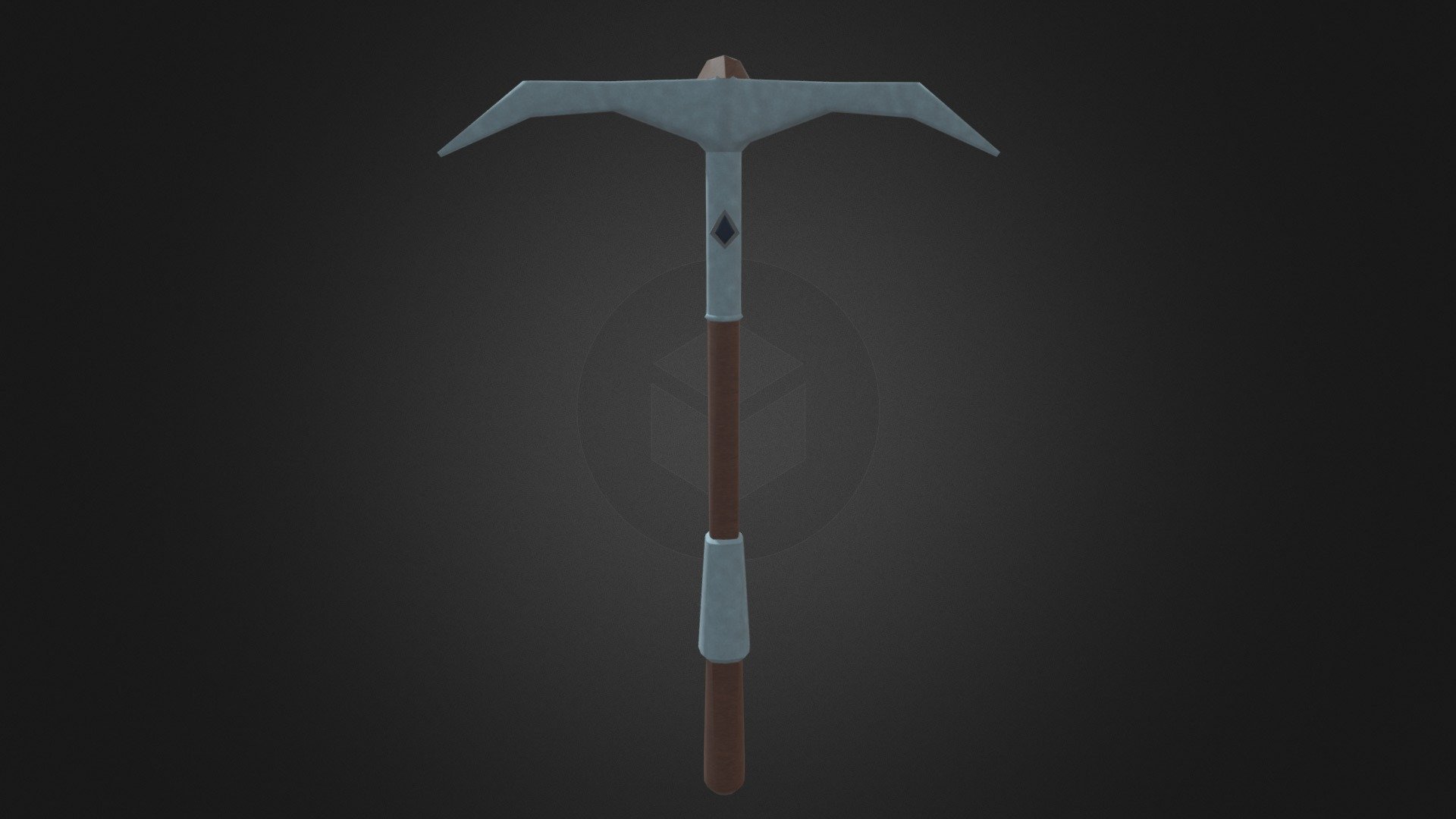 Silver Pickaxe - 3D model by cholter [e7a7b9e] - Sketchfab