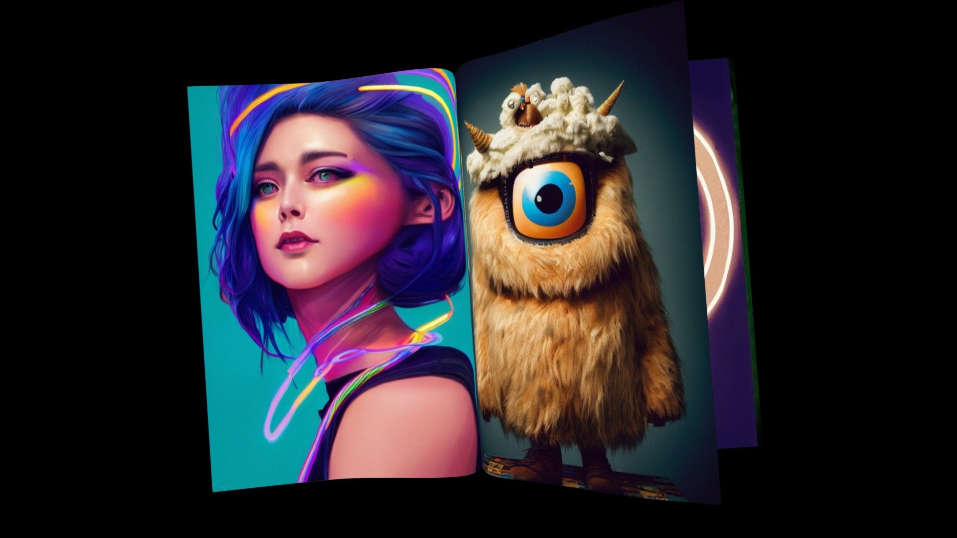 ArtBook MidJourney 1 - 3D model by klrxyz [e7a8636] - Sketchfab