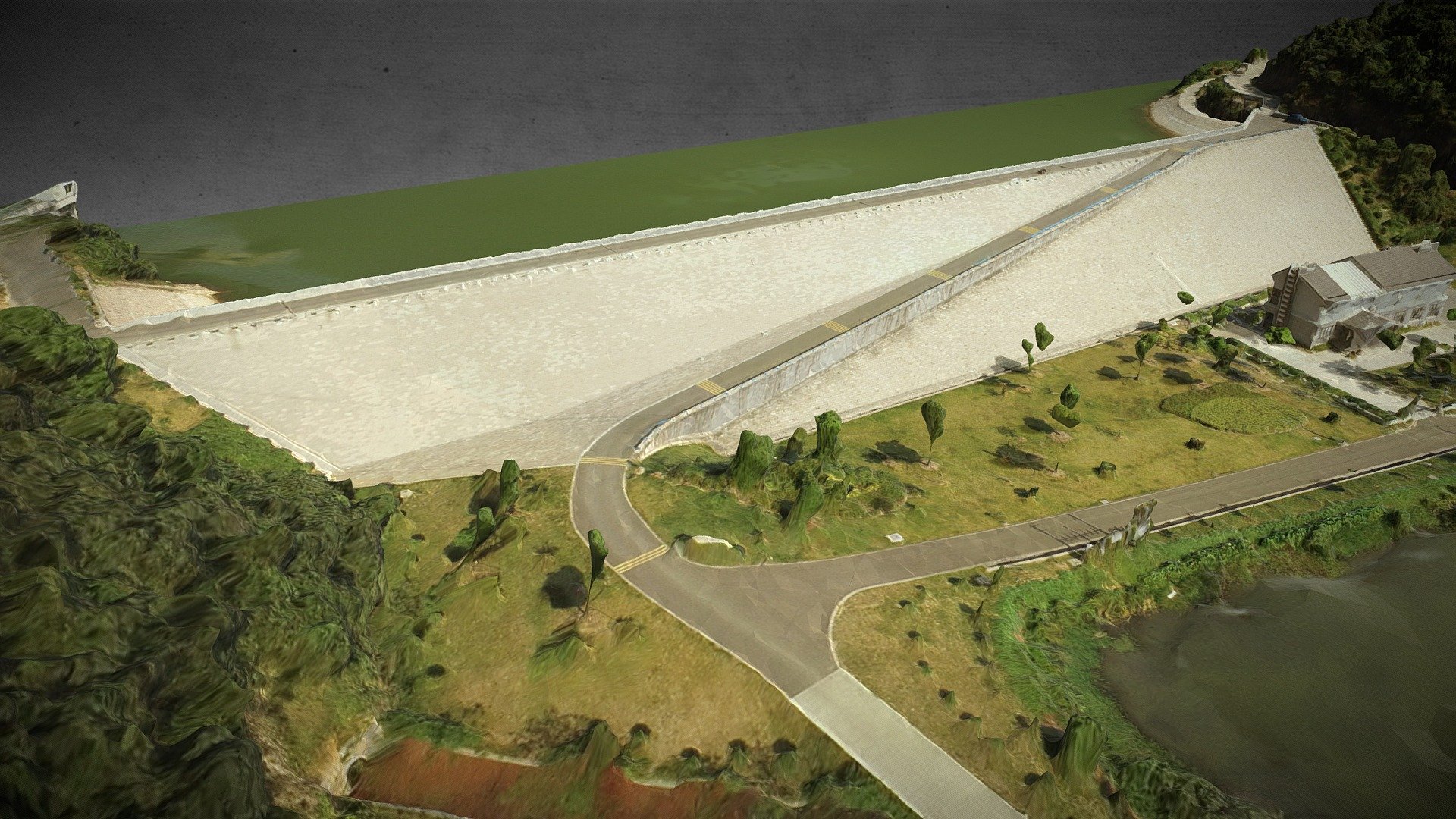 Reservoir dam - Buy Royalty Free 3D model by Tigershill (@tigerofchen ...