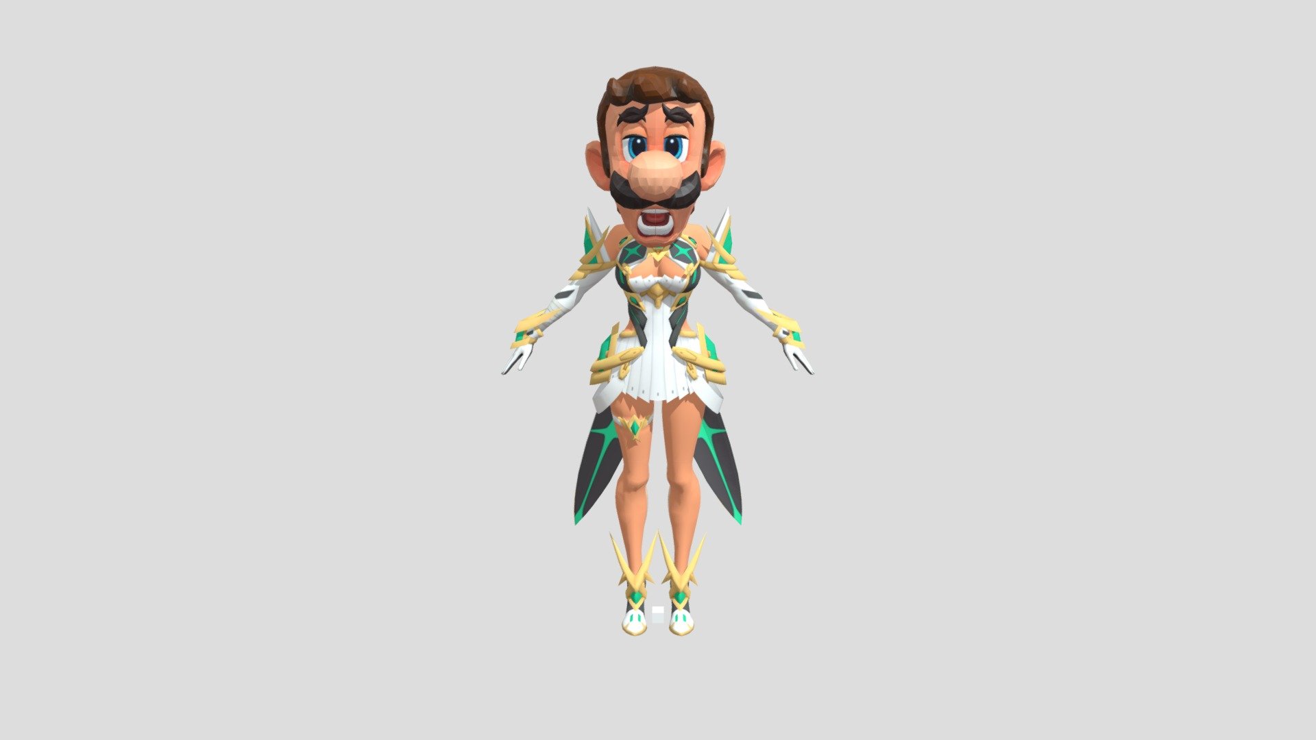 Mario's Head on Pyra, Luigi's Head on Mythra [Super Smash Bros ...