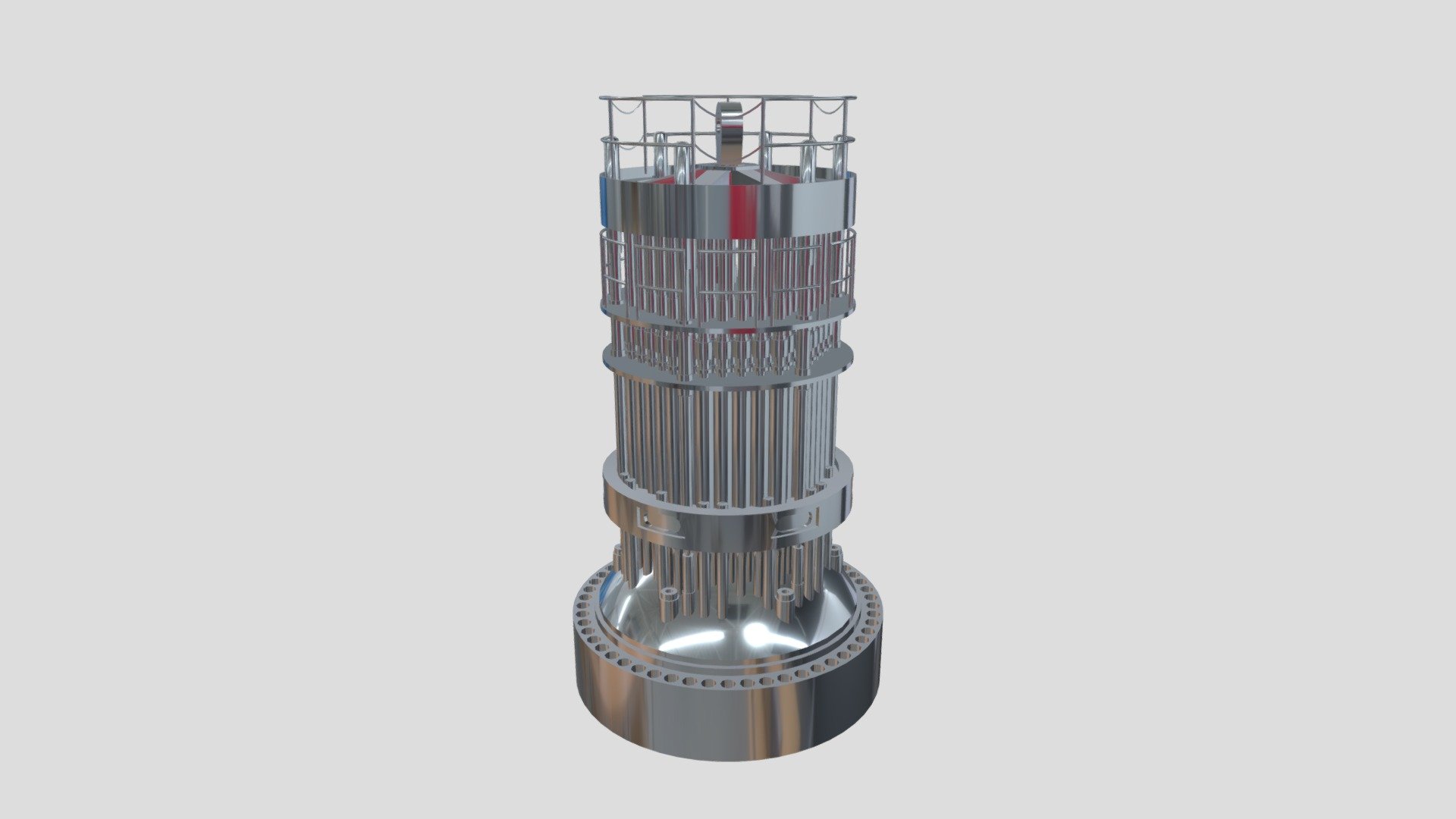 The upper block of the NPP reactor - 3D model by arpoint [e7acf74 ...
