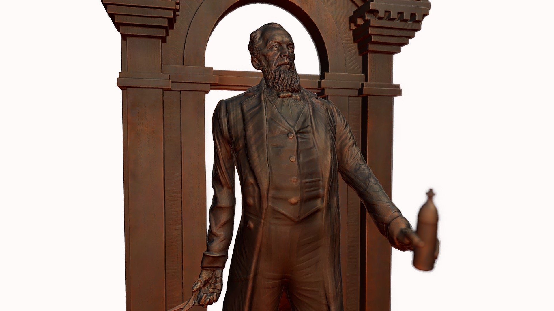 WILLIAM C GOODRIDGE STATUE DESIGN 1 - Buy Royalty Free 3D model by ...