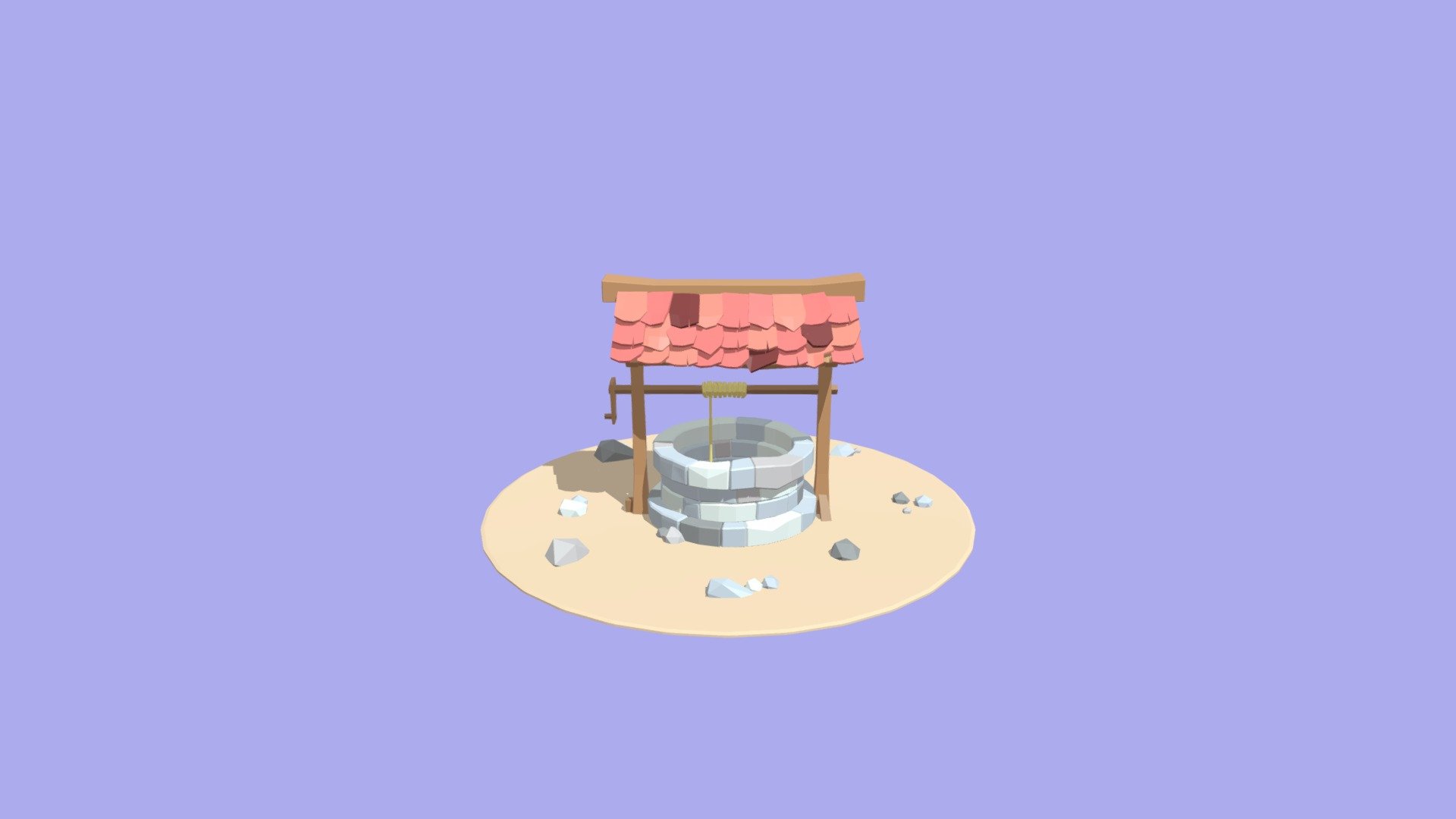 Low Poly Well - 3D model by FalseShadow0 [e7b07a5] - Sketchfab