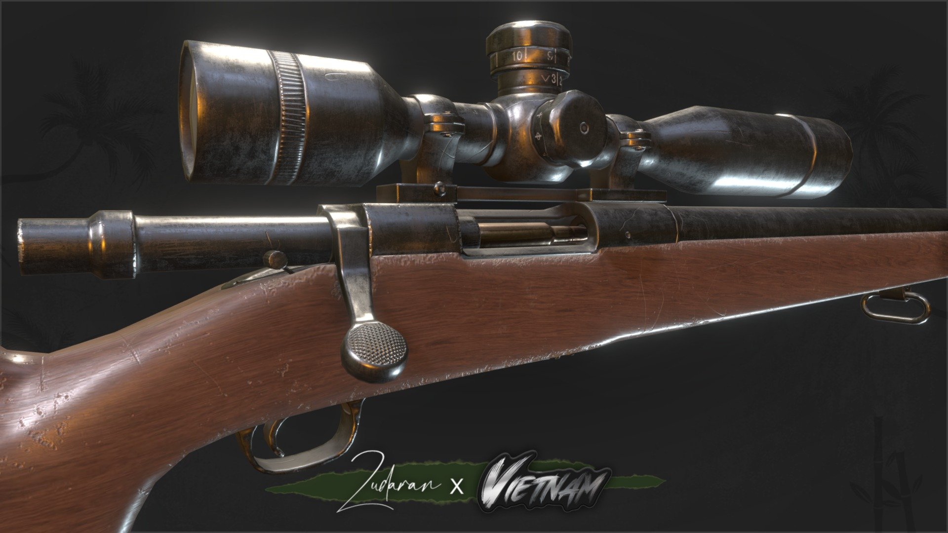 M40 Sniper Rifle (Game Ready) - 3D model by Zudaran (@zuda) [e7b198e ...