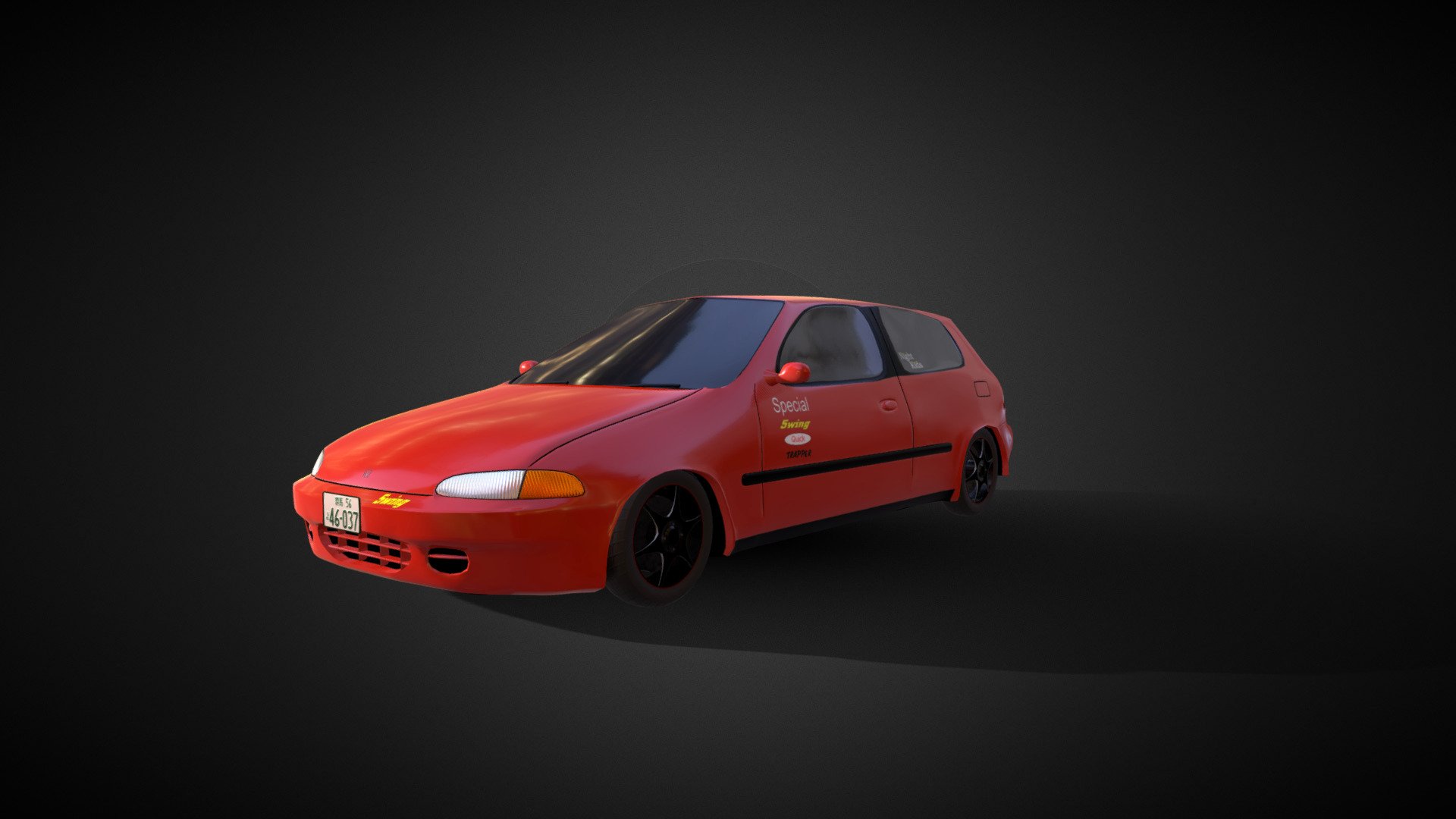 Honda Civic EG6 - 3D model by Jappert (@japperto) [e7b33eb] - Sketchfab