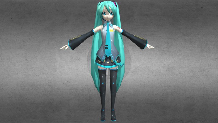 Hatsune_miku 3D models - Sketchfab