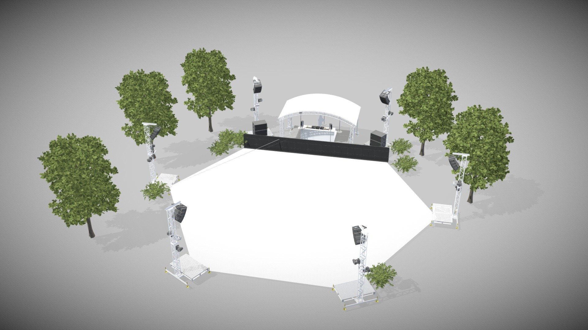 Speaker Setups - 3D model by ambriosound [e7b38ae] - Sketchfab