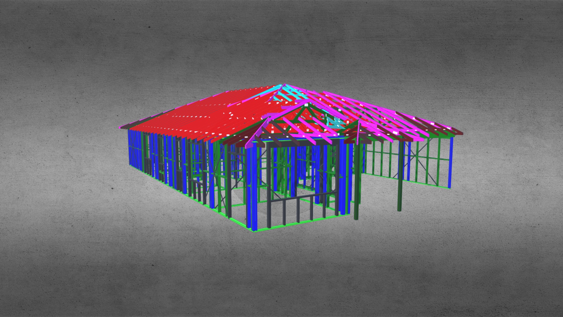 Single Story - 1 - 3D model by MCM FRAME & TRUSS (@MCMFRAMES) [e7b4c57 ...