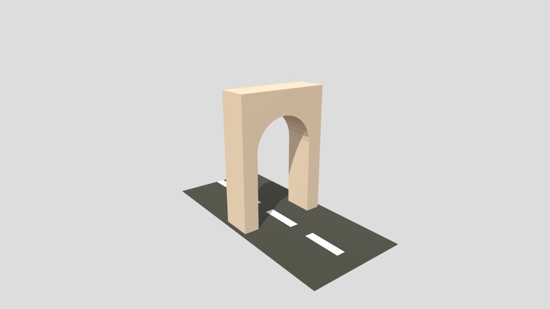 Arch over Road - 3D model by Bear (@Tired_Bear) [e7b83f1] - Sketchfab