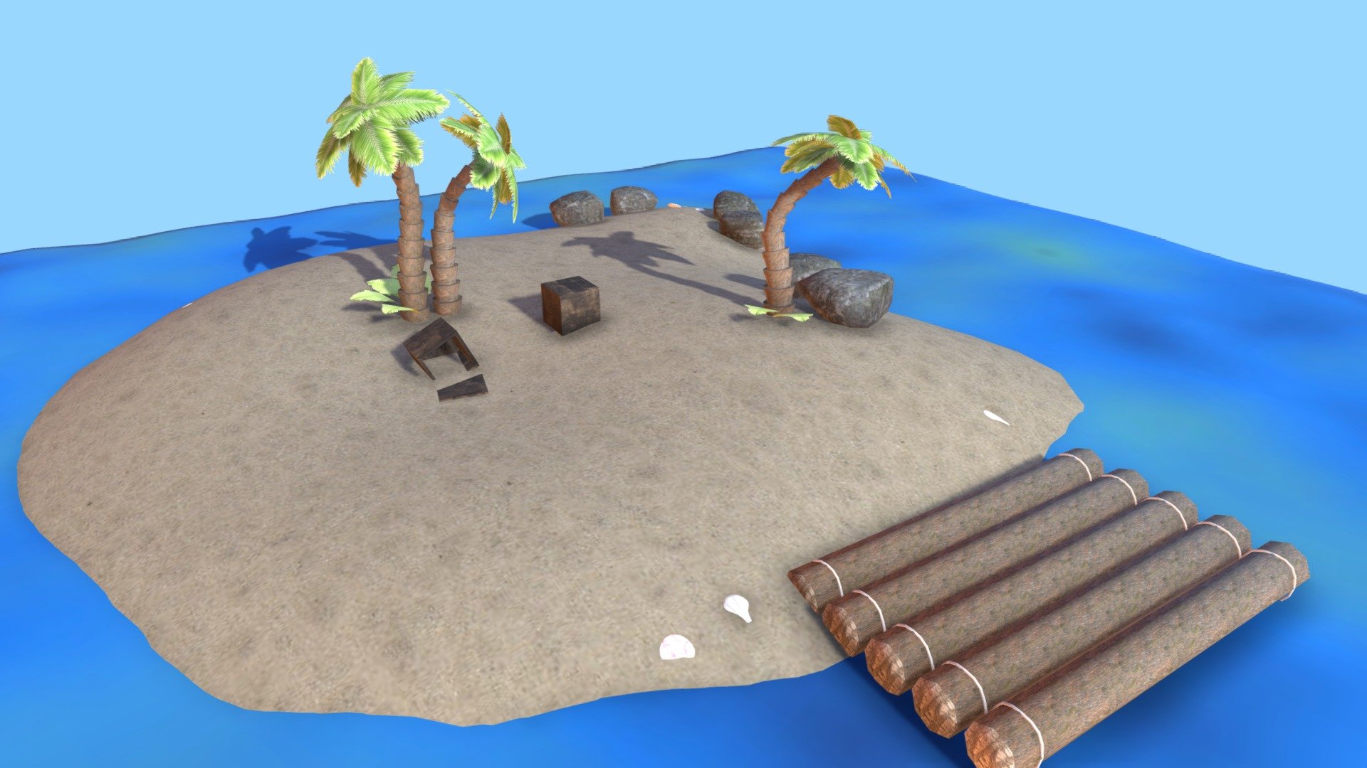Island - Download Free 3D model by Fragalax [e7bccef] - Sketchfab
