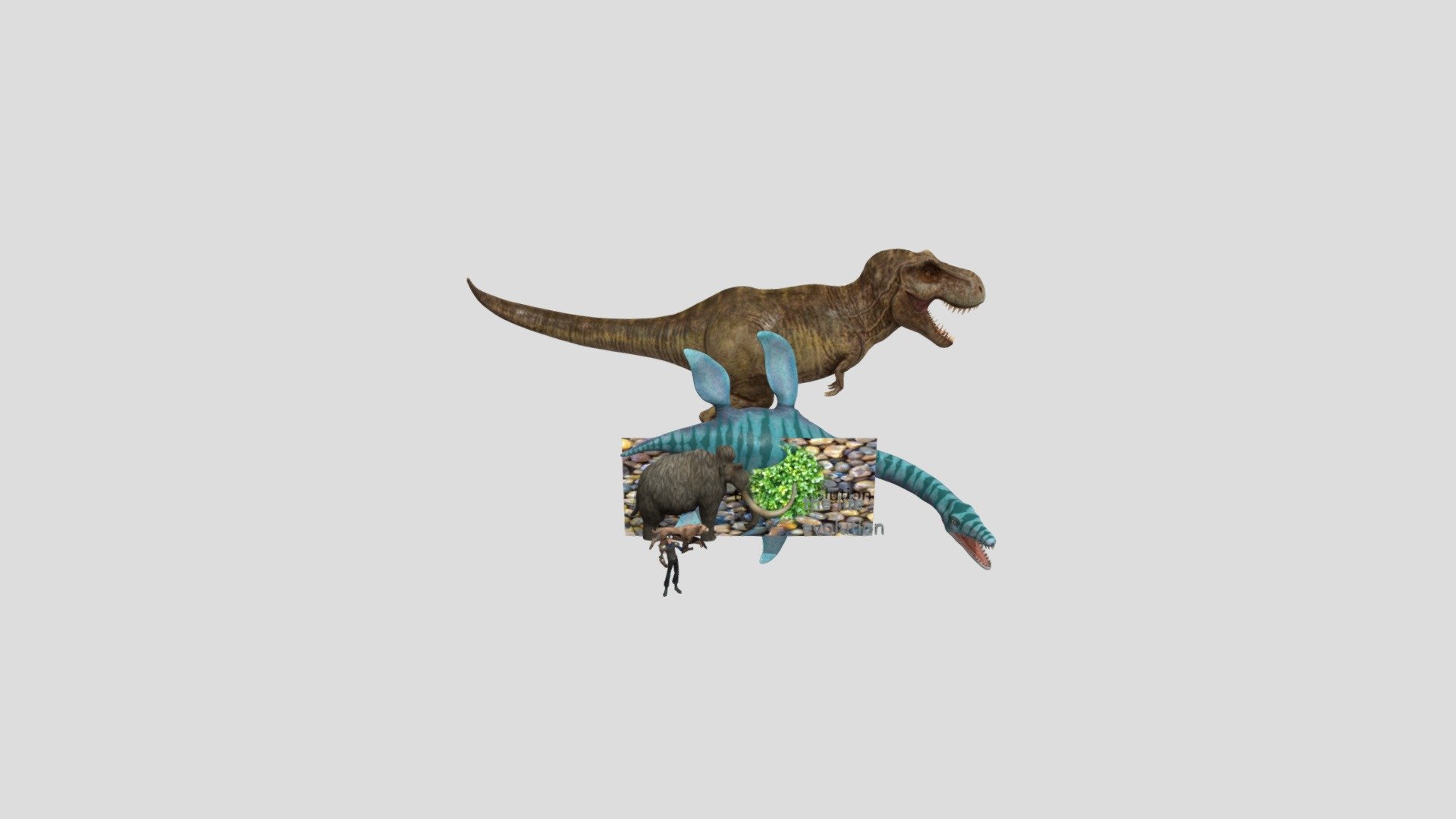La evolución de la vida desde el cretácio mesozó - 3D model by ...