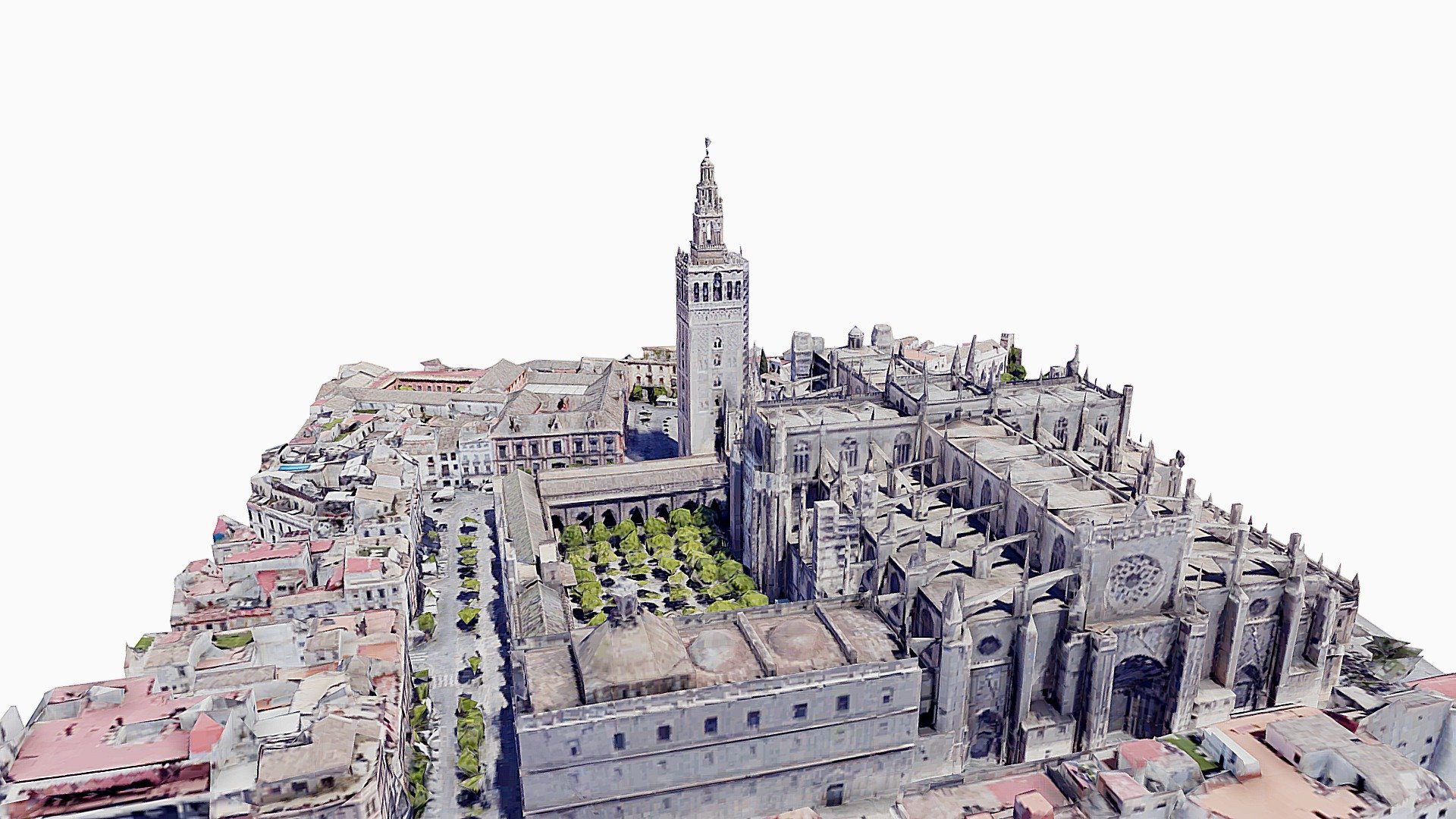 Seville Cathedral,giralda,tower,gothic,scan,map - 3D model by SENSIET ...