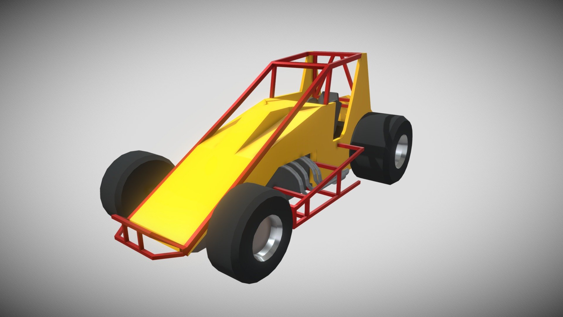 Dirt Midget - Quick Low Poly (30 minute model) - 3D model by Total ...