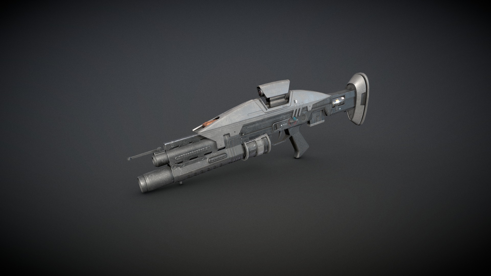 Sci Fi Assault Rifle - 3D model by krytos [e7c261d] - Sketchfab