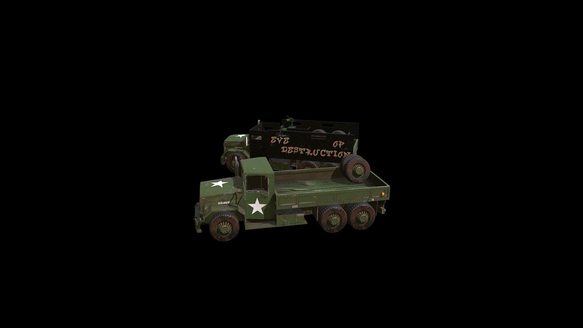 Vietnam war gun truck - Download Free 3D model by jesamabin [e7c2a97 ...