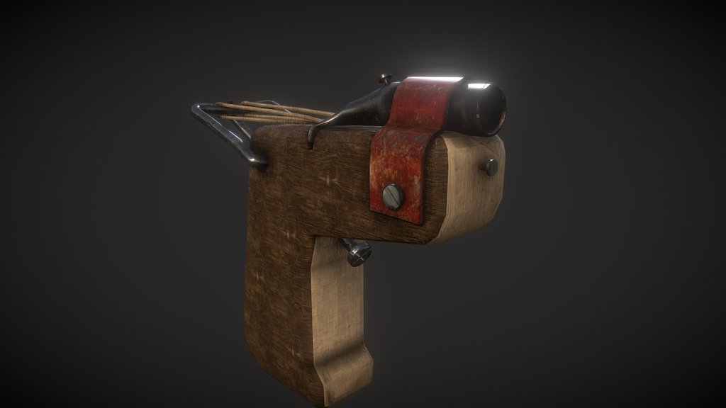 Handmade pistol - 3D model by Shedmon [e7c44c9] - Sketchfab
