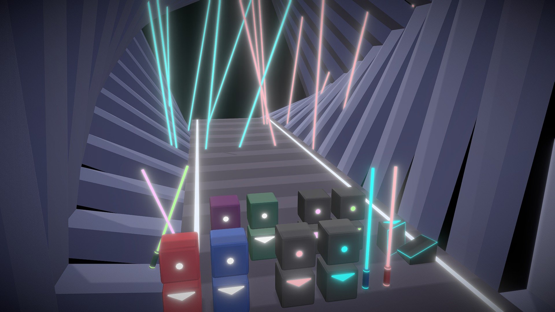 Beat Sabers - Download Free 3D model by Spark Games (@spark-games ...