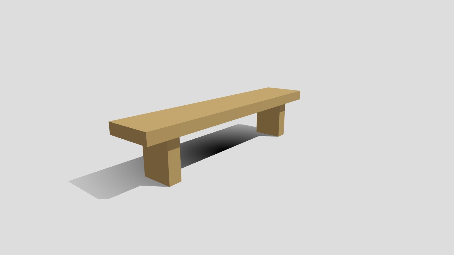 Low Poly Bench #1 - Download Free 3D model by JustBlender [e7c90c3 ...