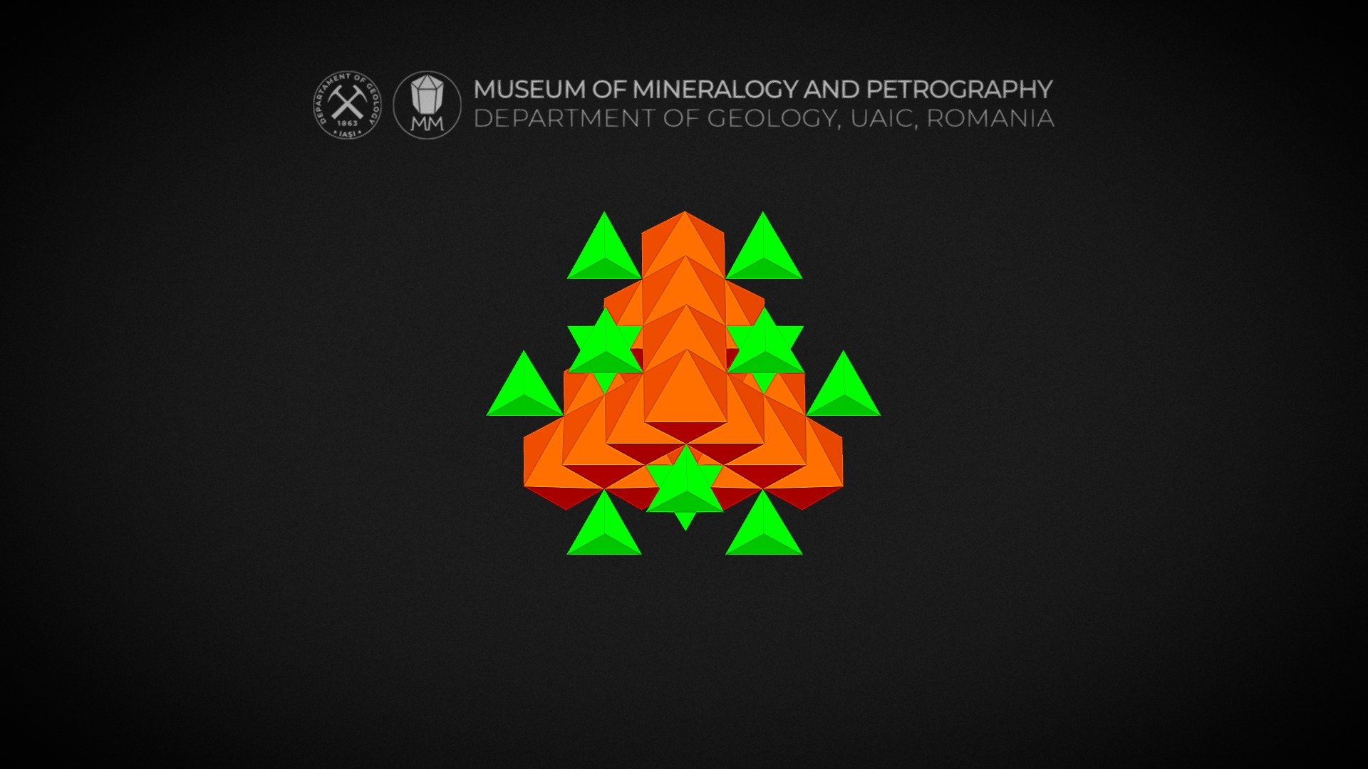 Crystal structure of Magnetite - 3D model by Museum of Mineralogy and ...