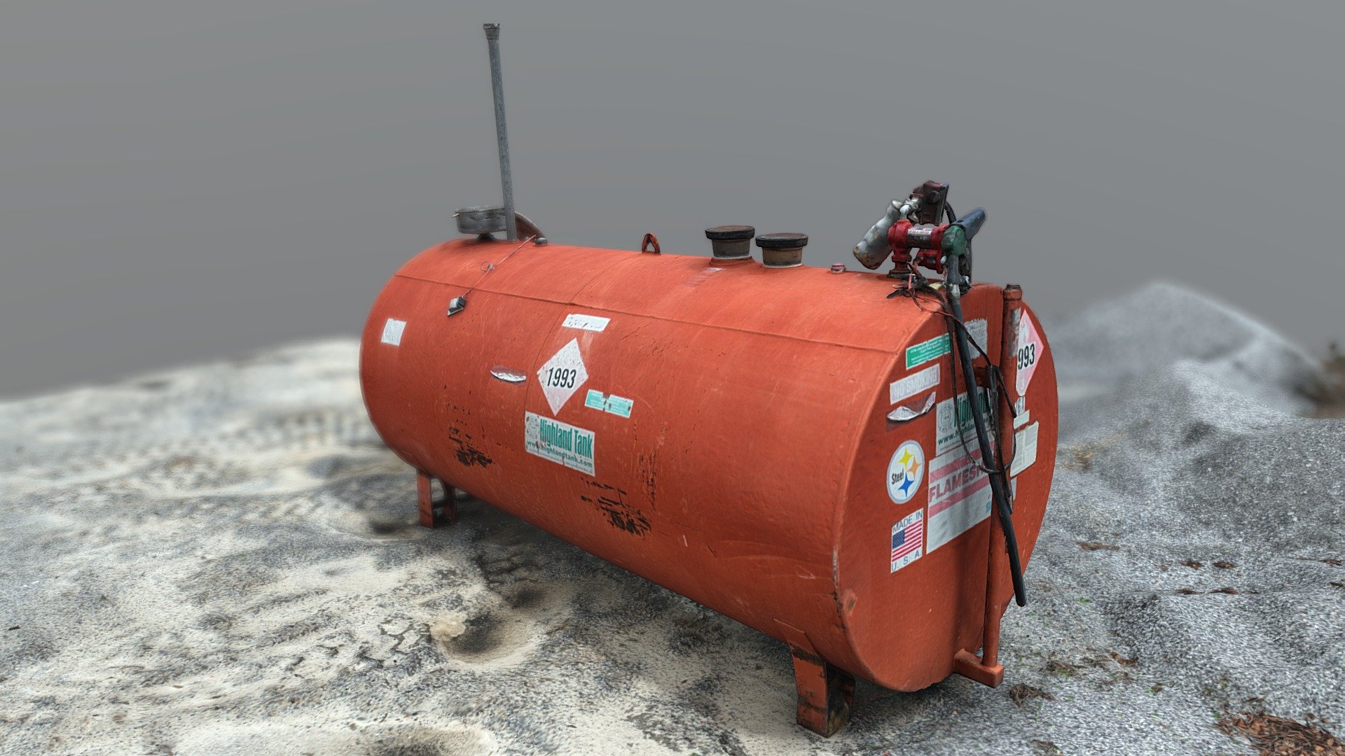 Construction Site Diesel Tank - Buy Royalty Free 3D model by ...