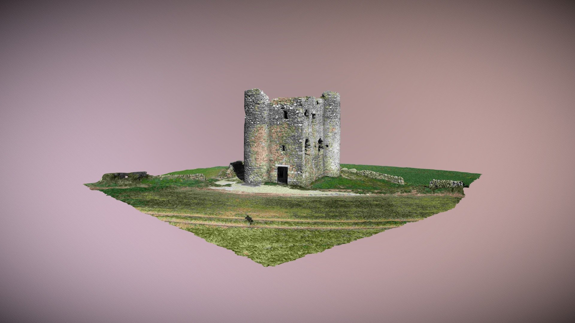 Burt Castle County Donegal - 3D model by Access Heritage ...
