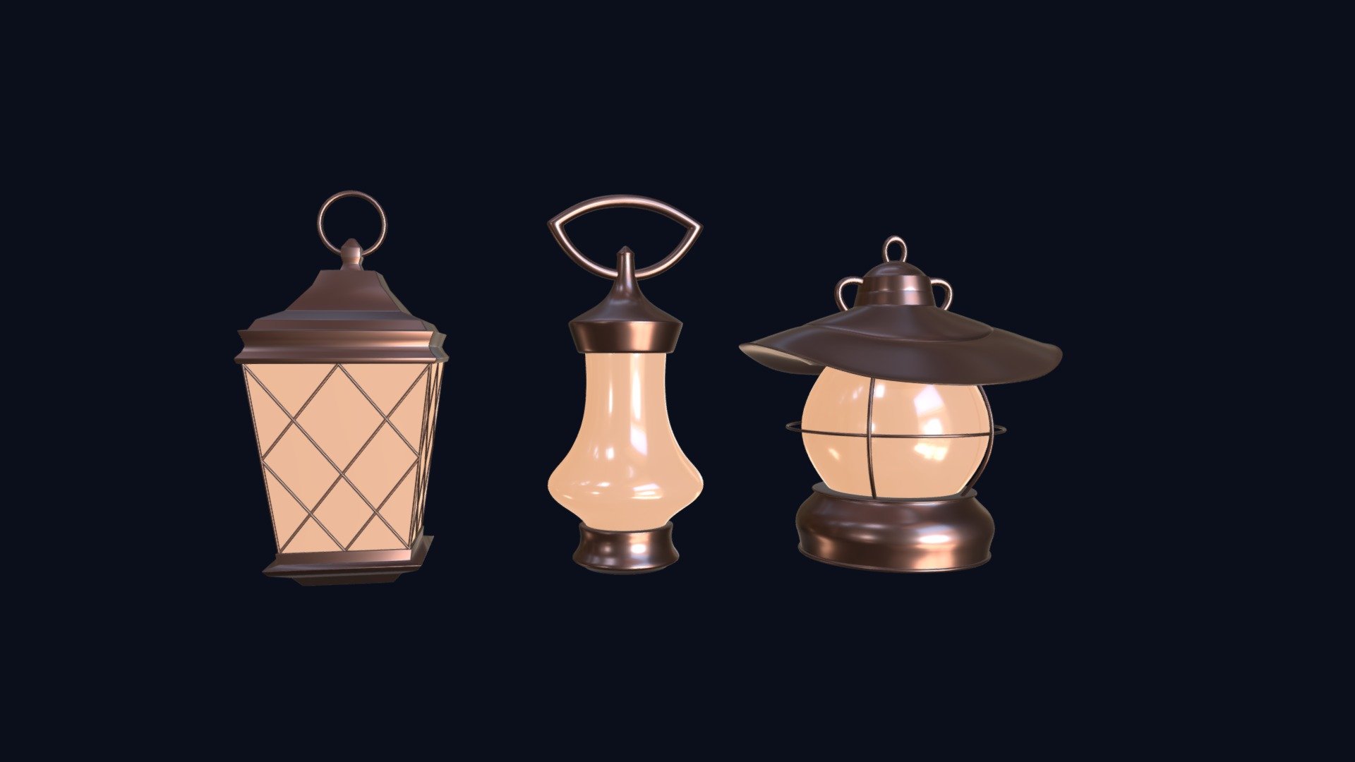 Lanterns Pack - Download Free 3D model by esraaelsayed [e7ce5d3 ...