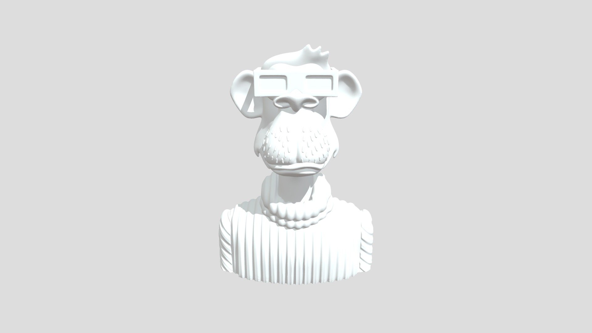 Bored Ape Bust - Turtleneck - 3D model by osvaldofilho3d [e7cfb33 ...
