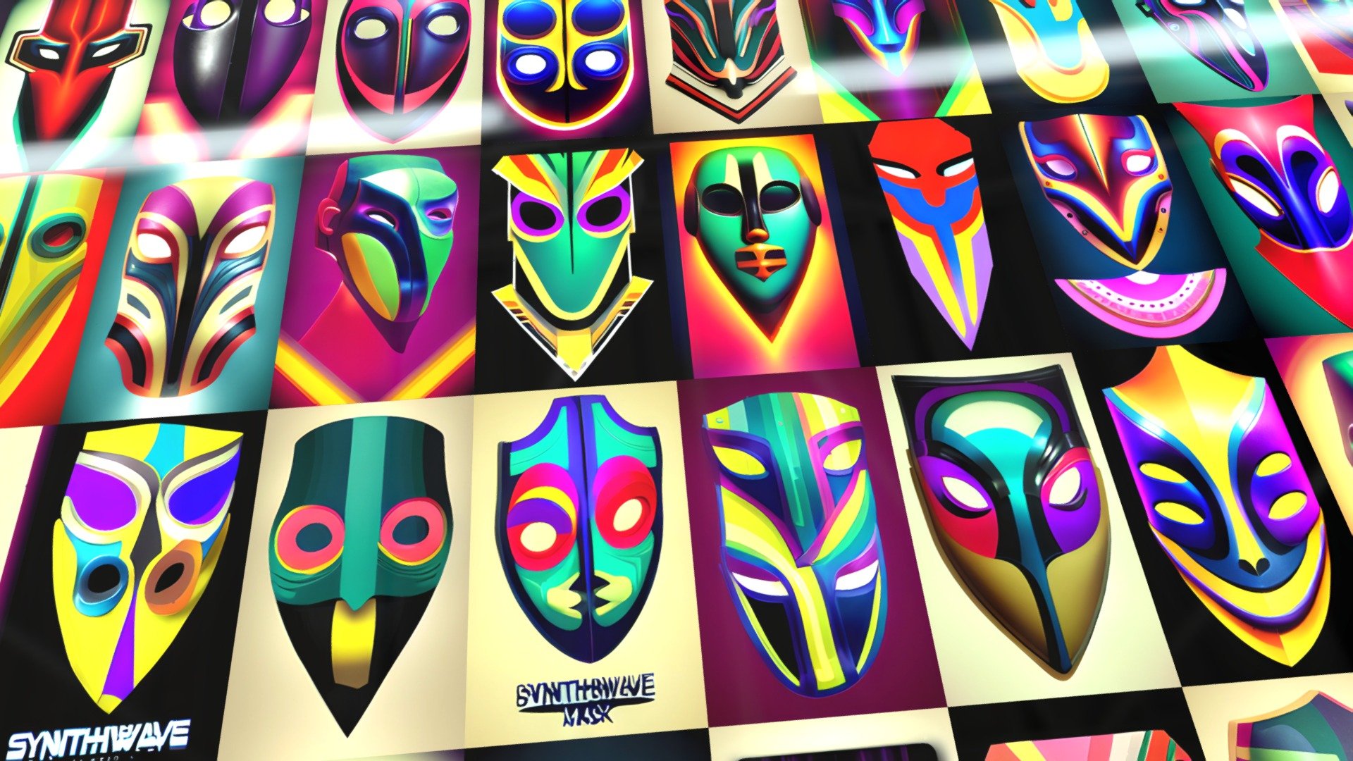 w 551 Synthwave Mask Synthw - Download Free 3D model by klrxyz [e7d1b9d ...