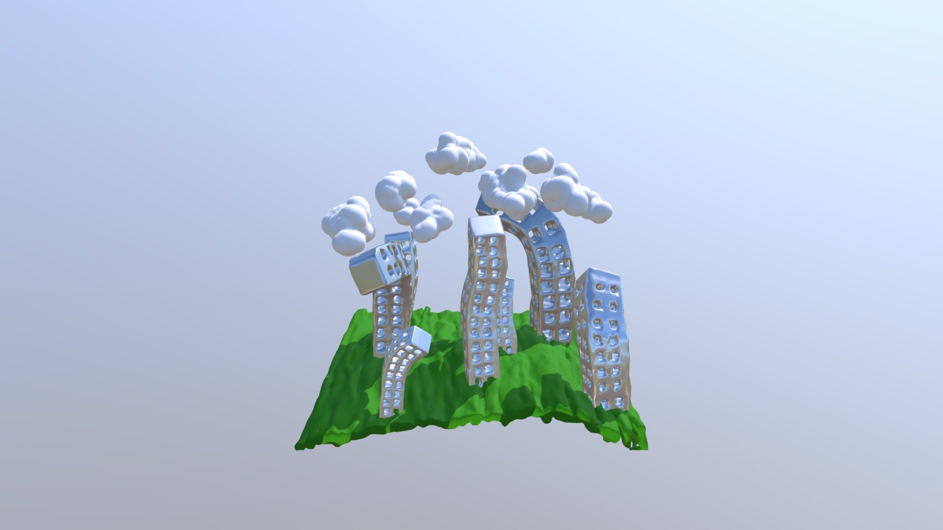 floppy city 2 - 3D model by quinnlockwood [e7d1d36] - Sketchfab