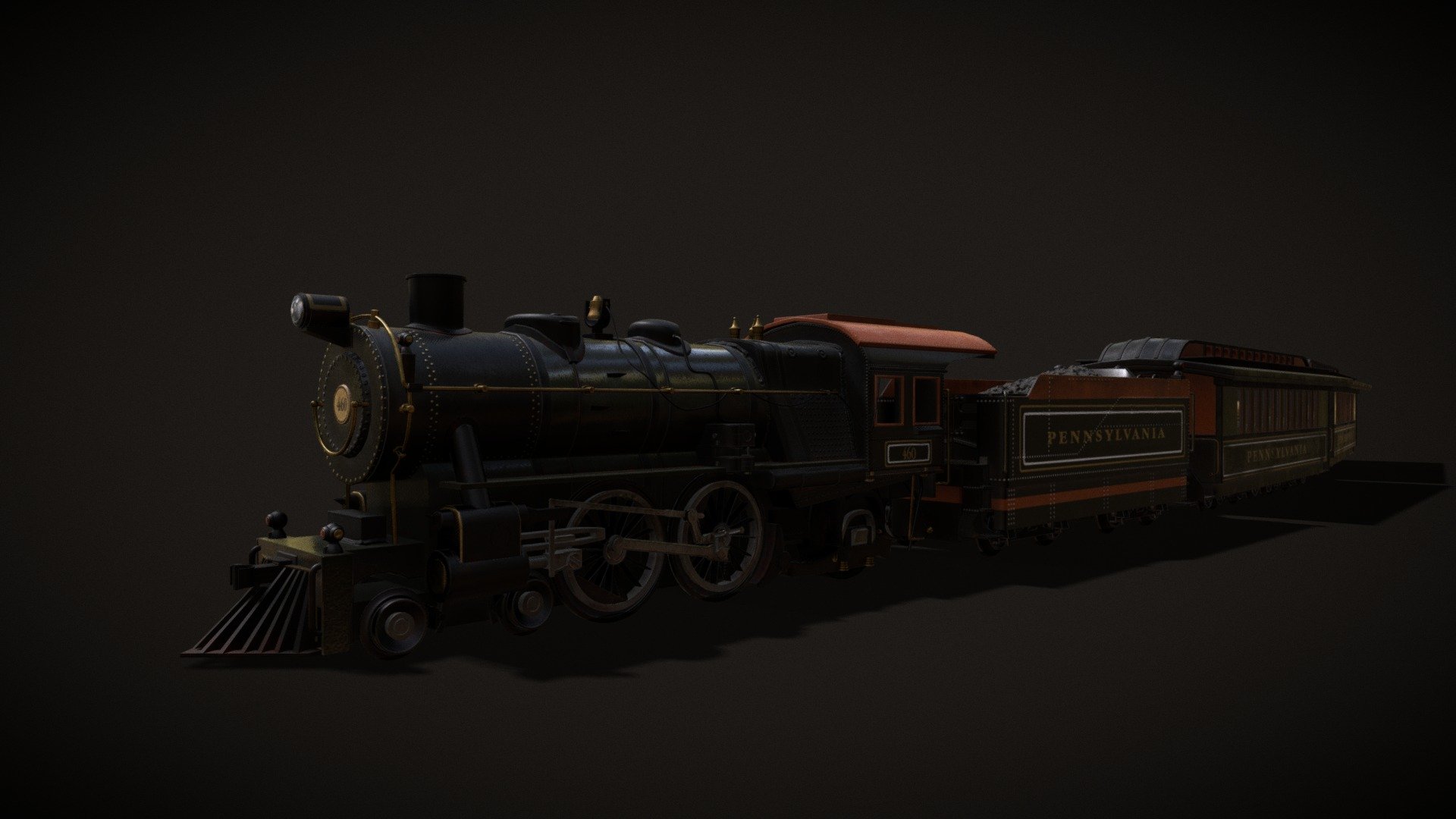 Old Steam Train - Buy Royalty Free 3D model by Raphael Baget (@Raphael ...