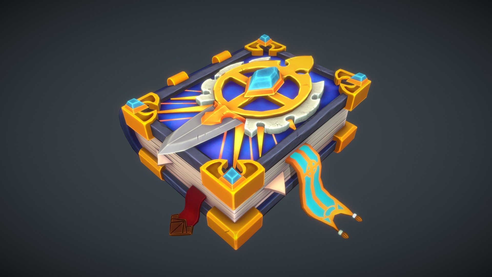Book - 3D model by c_t [e7d4e43] - Sketchfab