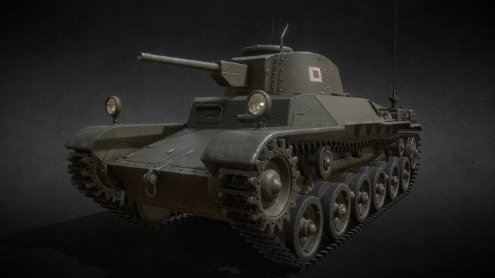 Japanese-tank 3D models - Sketchfab