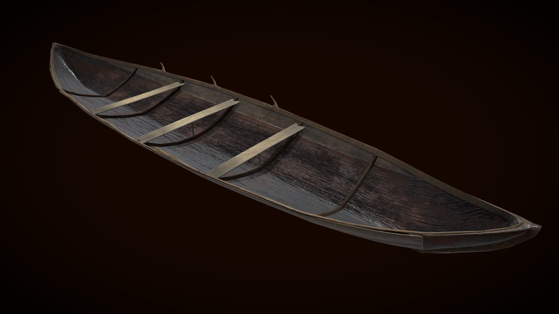 Wooden dugout boat - 3D model by archaeocraft [e7d65e4] - Sketchfab