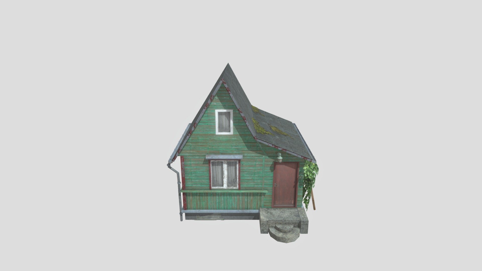 Textured house - Grandma's house - 3D model by Luka Milašiūtė ...